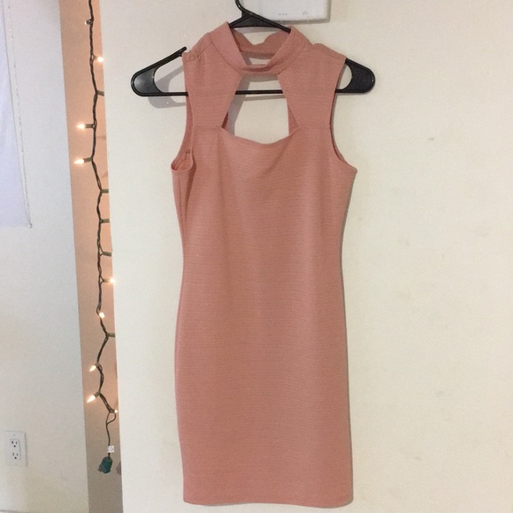 Dresses | Blush Cocktail Dress With Cutouts | Poshmark